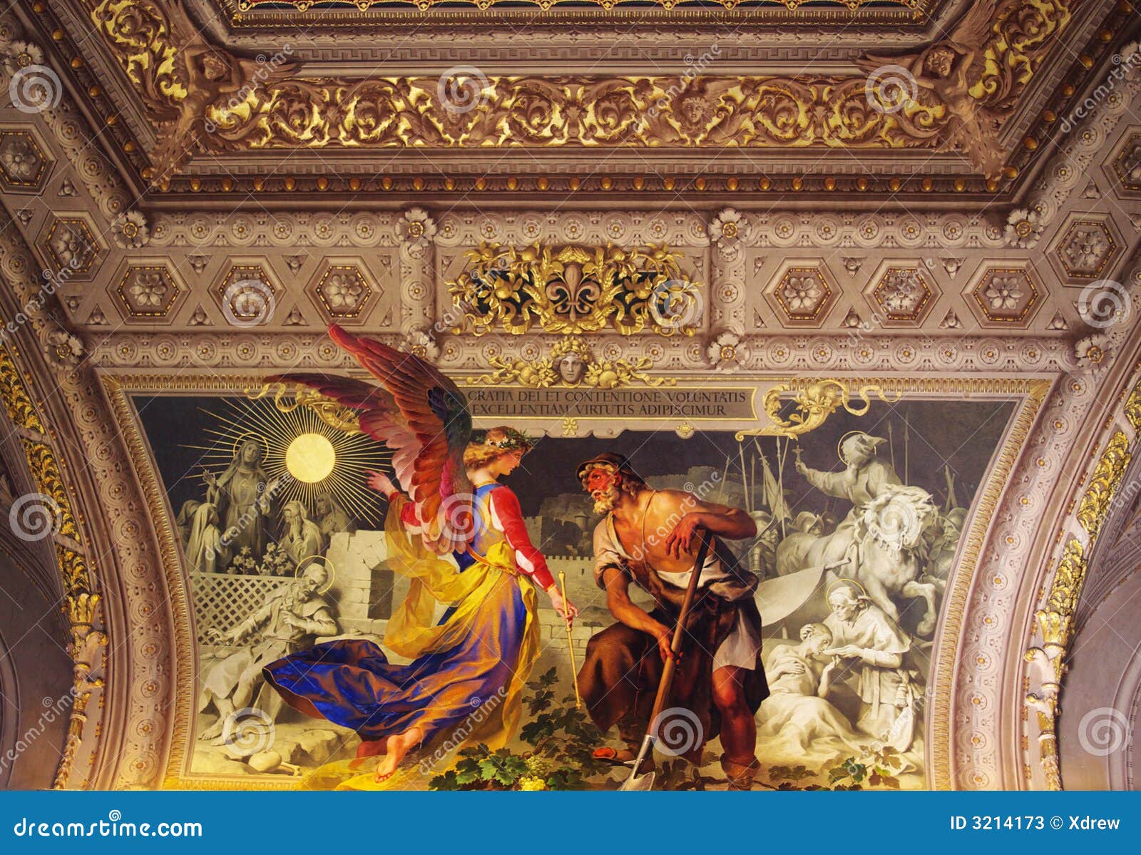 Golden church interior editorial stock photo. Image of glass - 3214173