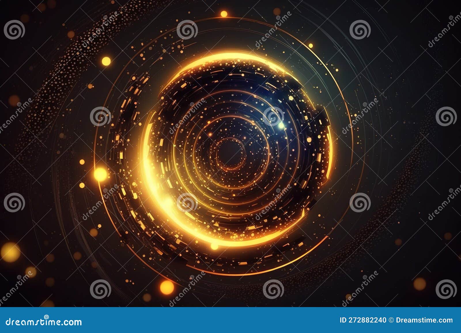 Golden Concentric, , Generative AI Stock Illustration - Illustration of cosmic, milky: 272882240