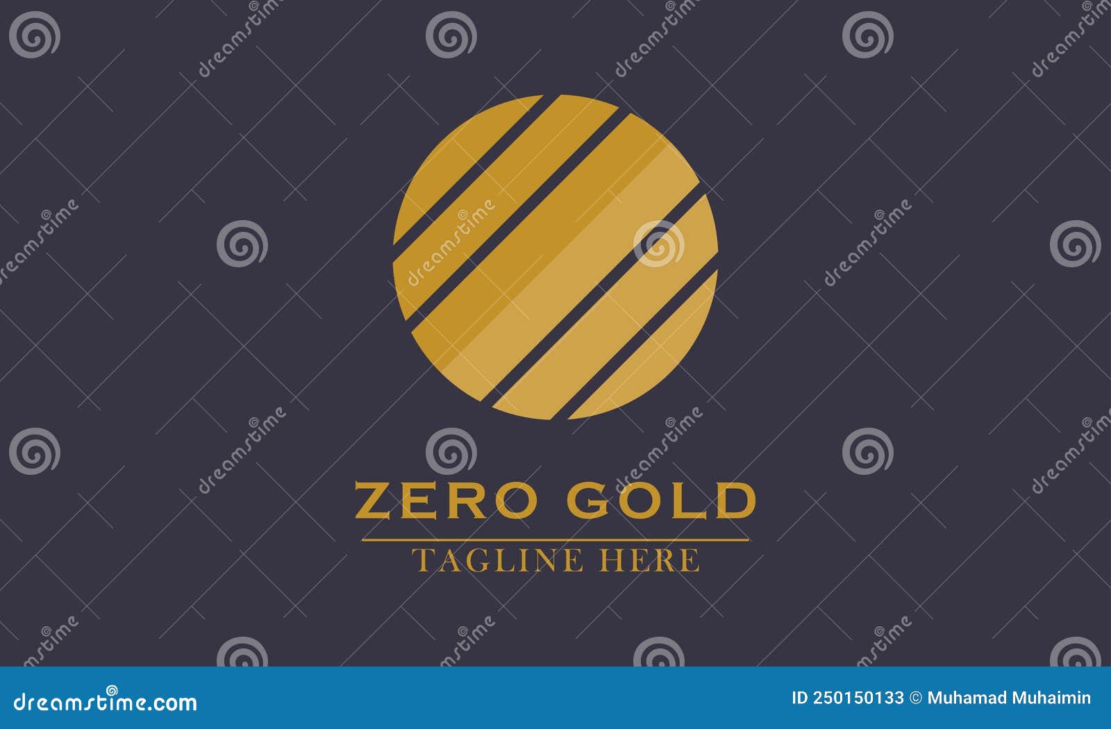 Golden Circle with Gassy is Good for Logo Icon Stock Vector ...