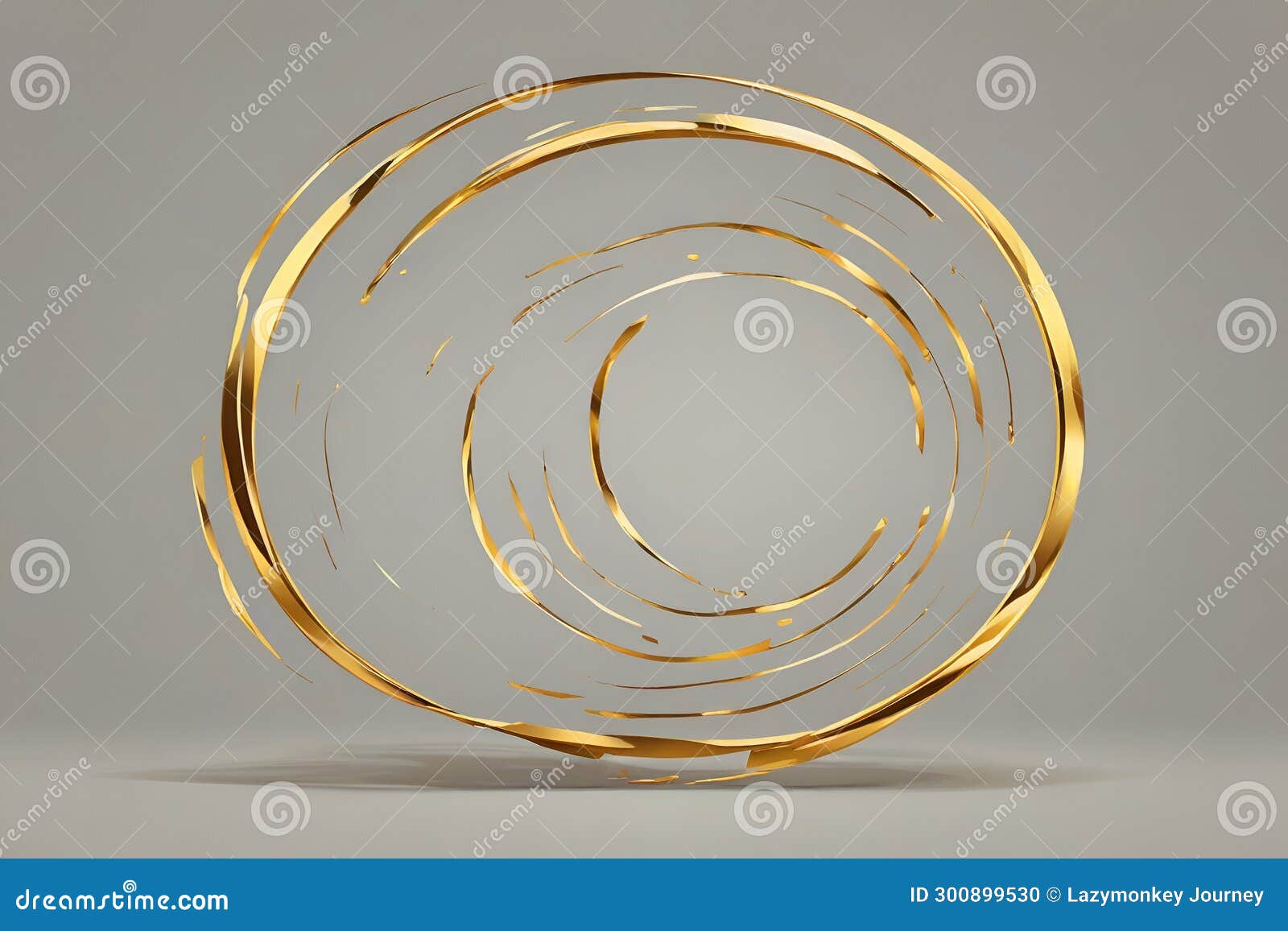 Golden Circle Illustration Isolated on Colored Background Stock ...