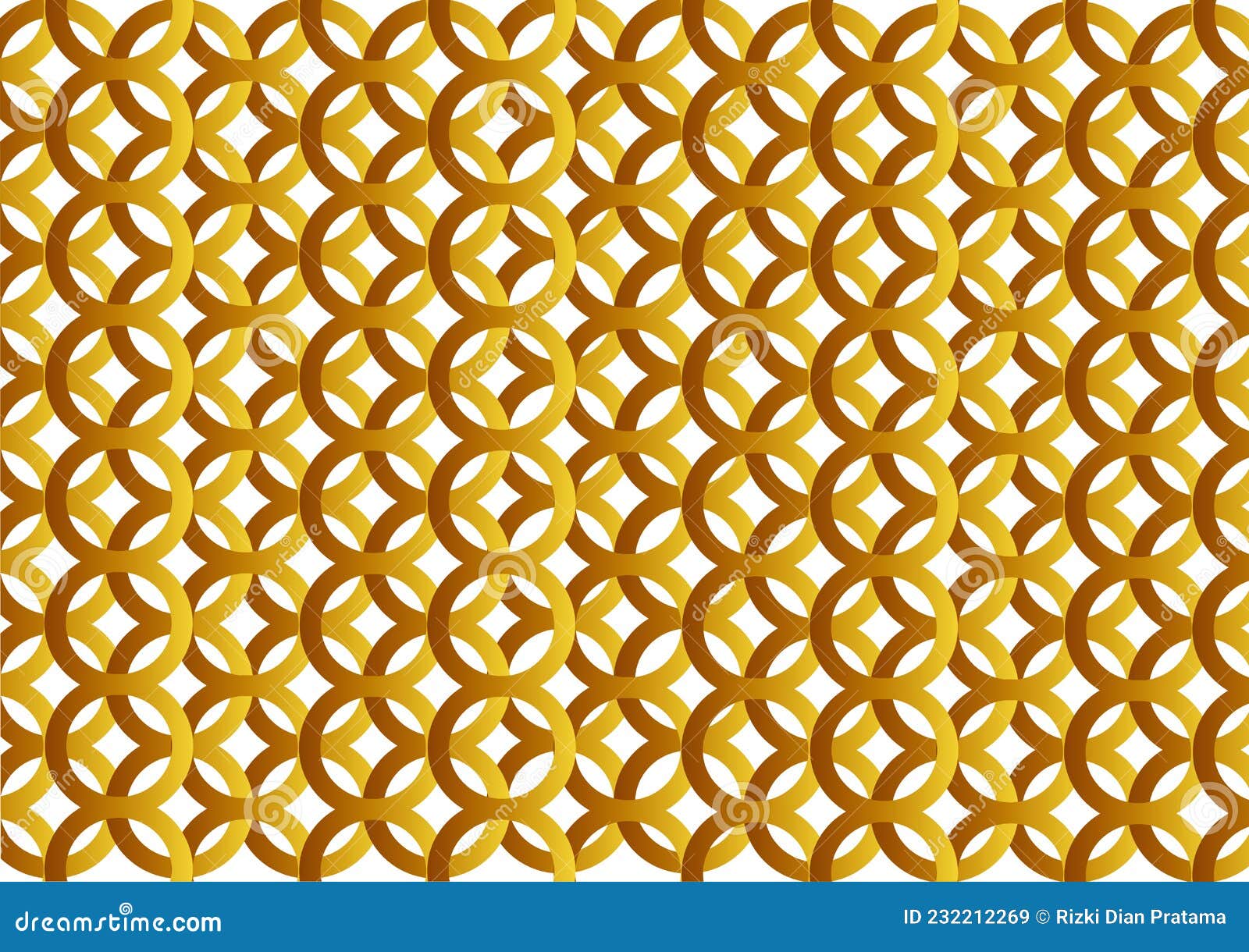 Golden Circle Pattern with Abstract Theme Stock Vector - Illustration ...