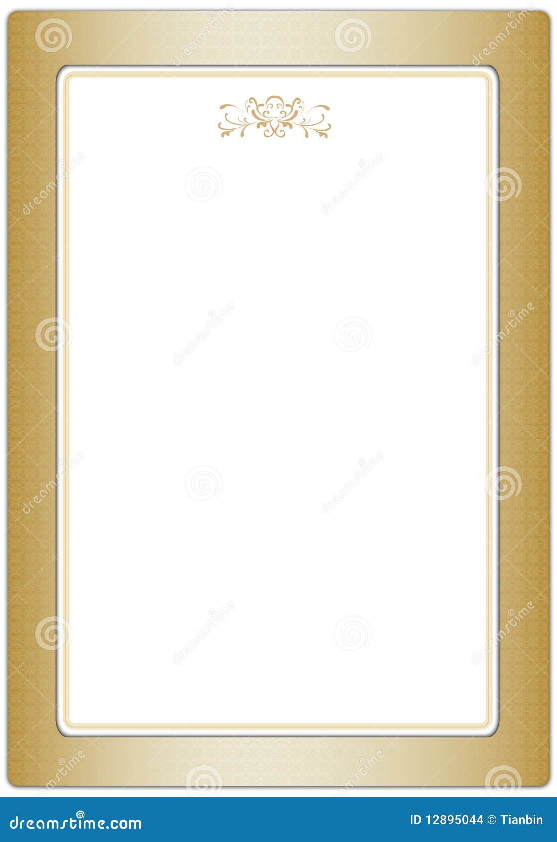 Golden Classic Frame stock vector. Illustration of chocolate - 12895044