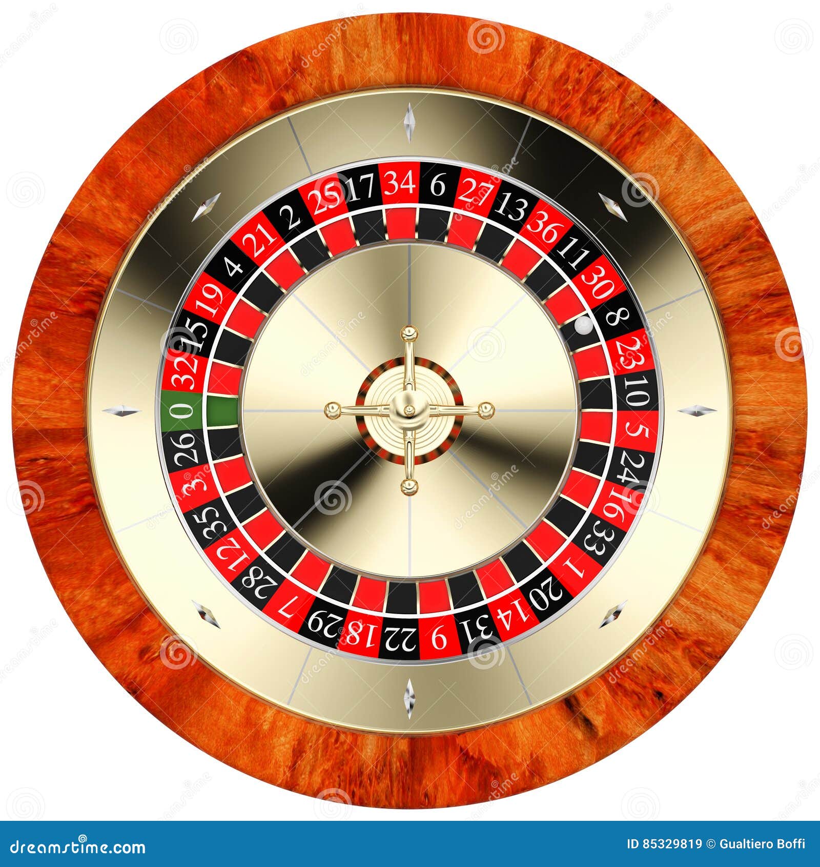 Golden classic roulette stock illustration. Illustration of fortune ...