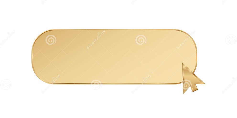 Golden Click Cursor Button. Stock Illustration - Illustration of golden ... Golden Click Cursor Button. Stock Illustration - Illustration of golden ...