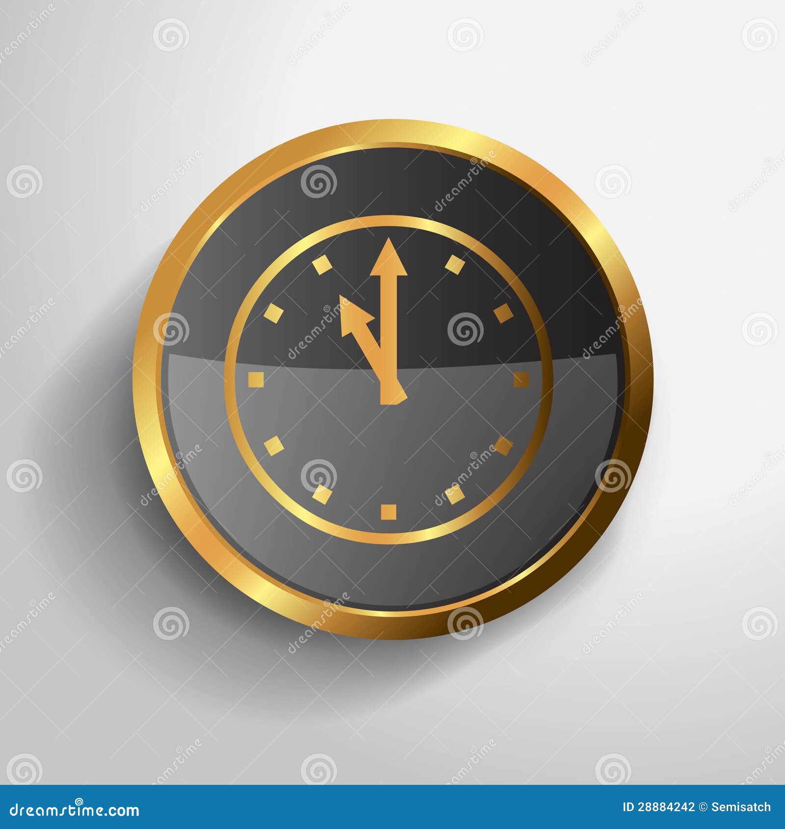With Clock Button F8 Isolated With The Cartoon | CartoonDealer.com ...