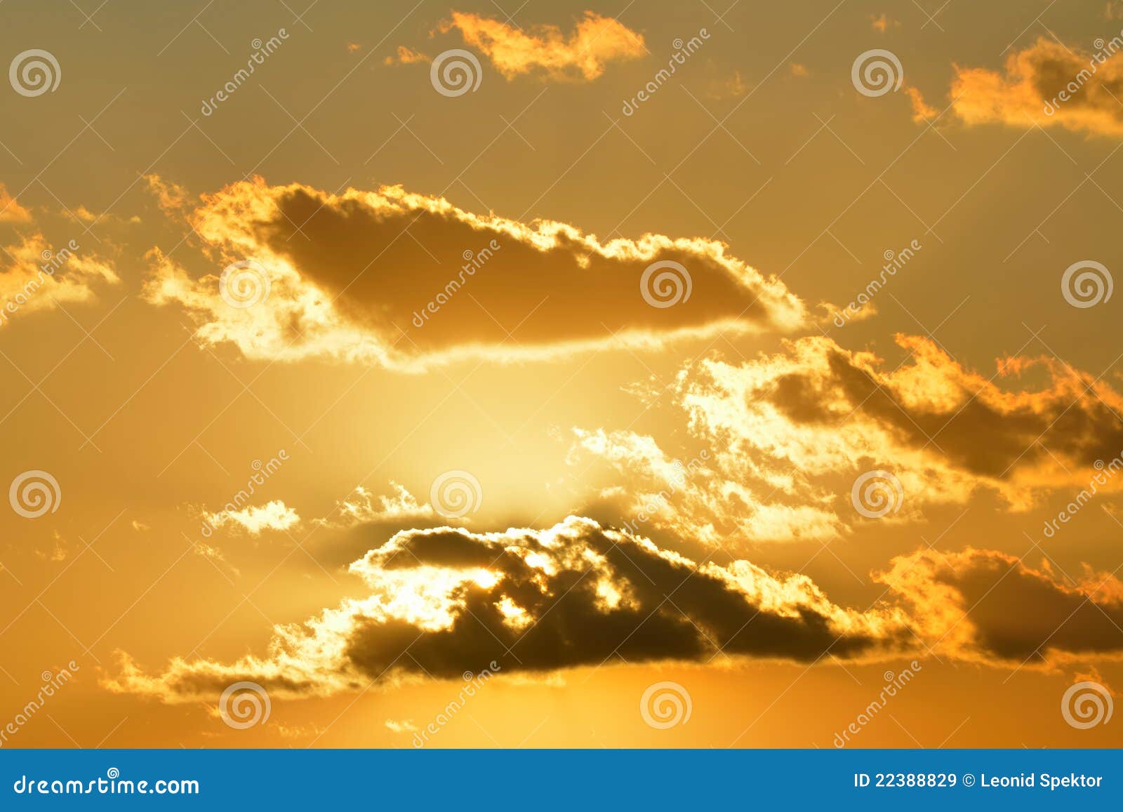 Golden Clouds. Royalty-Free Stock Photo | CartoonDealer.com #22388829