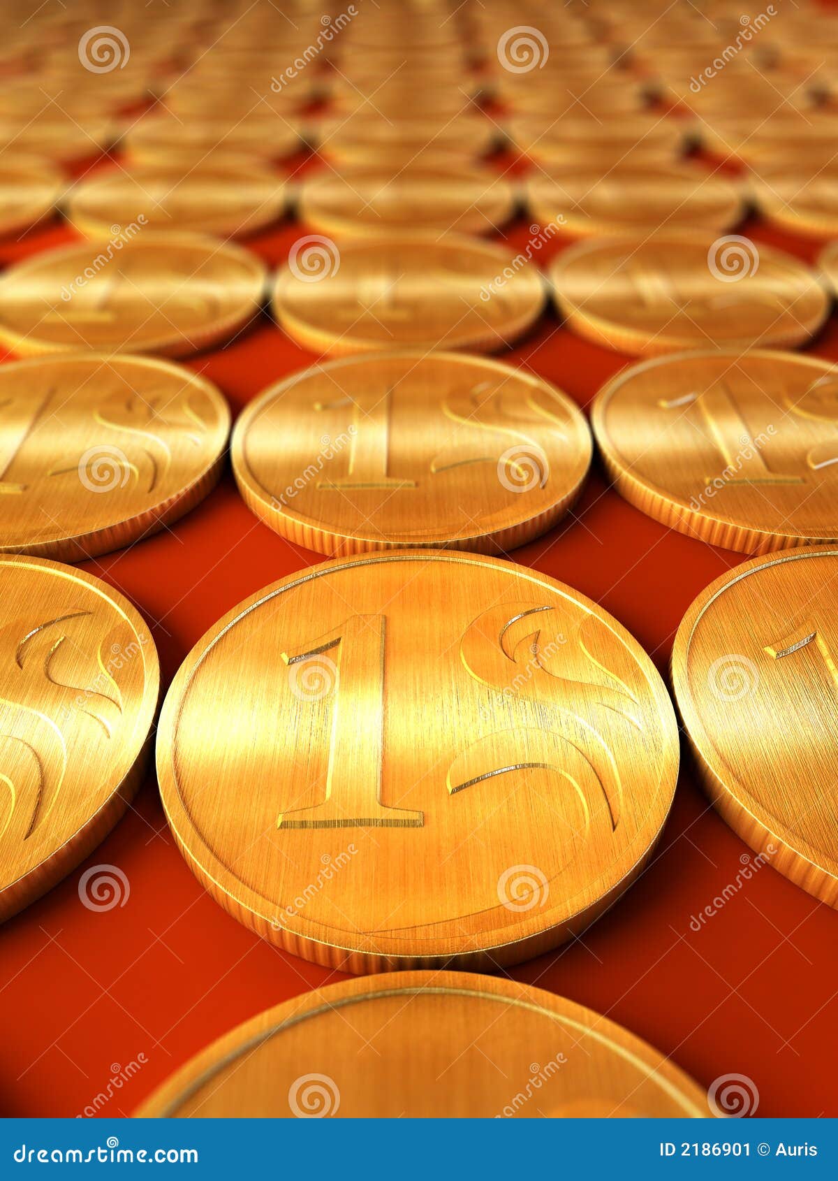 Golden coins stock illustration. Illustration of exchange - 2186901
