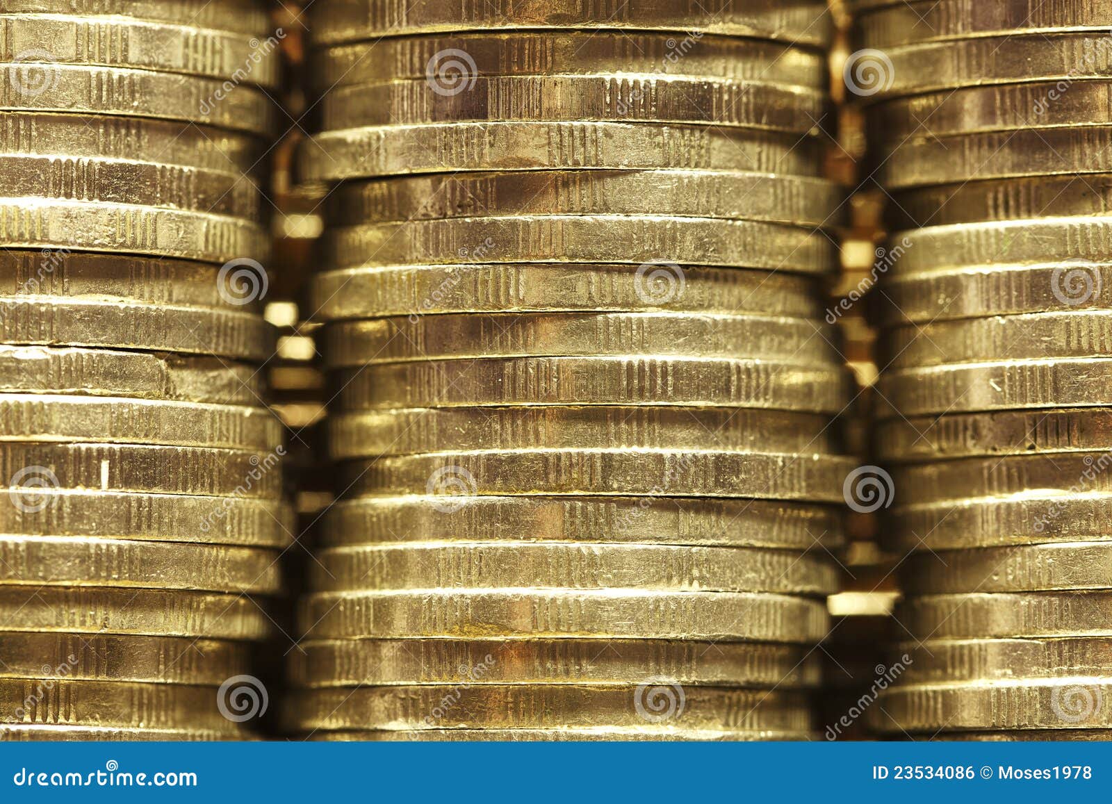 Golden coins stock photo. Image of yellow, closeup, macro - 23534086