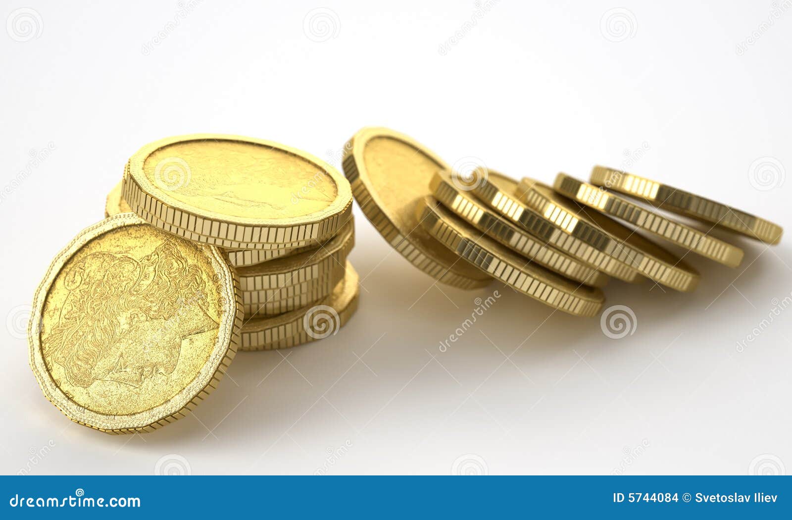 Golden coins stock photo. Image of coin, golden, rich - 5744084