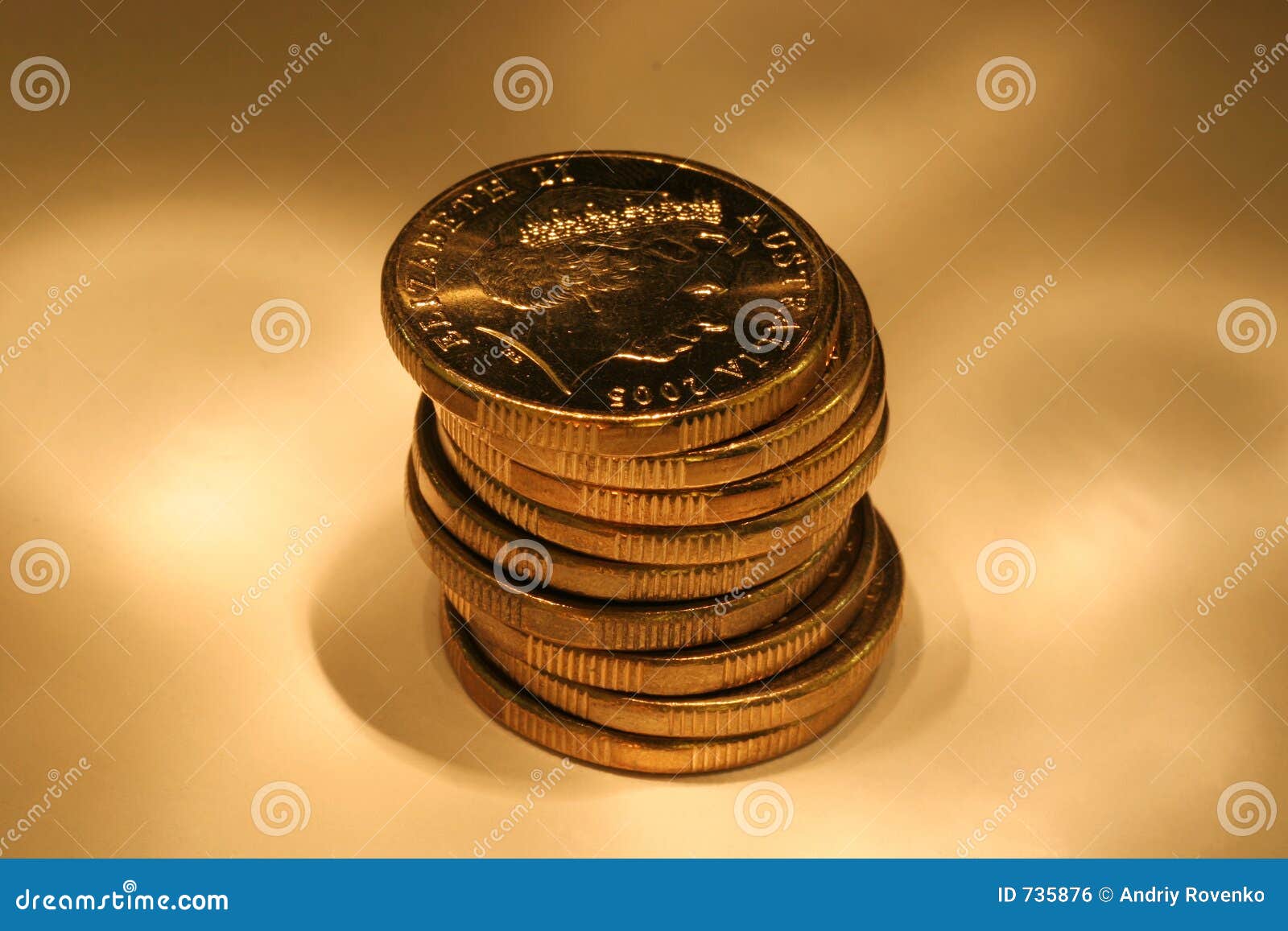 Golden coins stock photo. Image of money, dollar, black - 735876