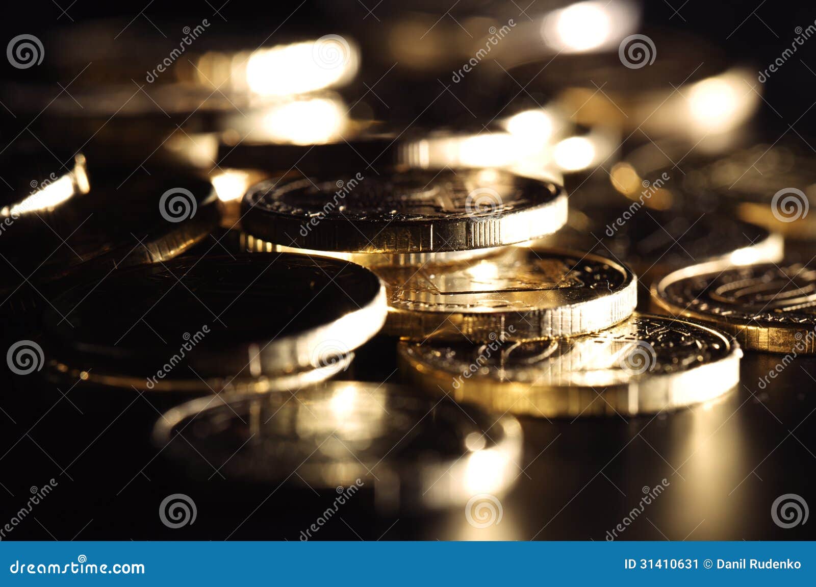 Golden coins stock image. Image of coin, design, background - 31410631