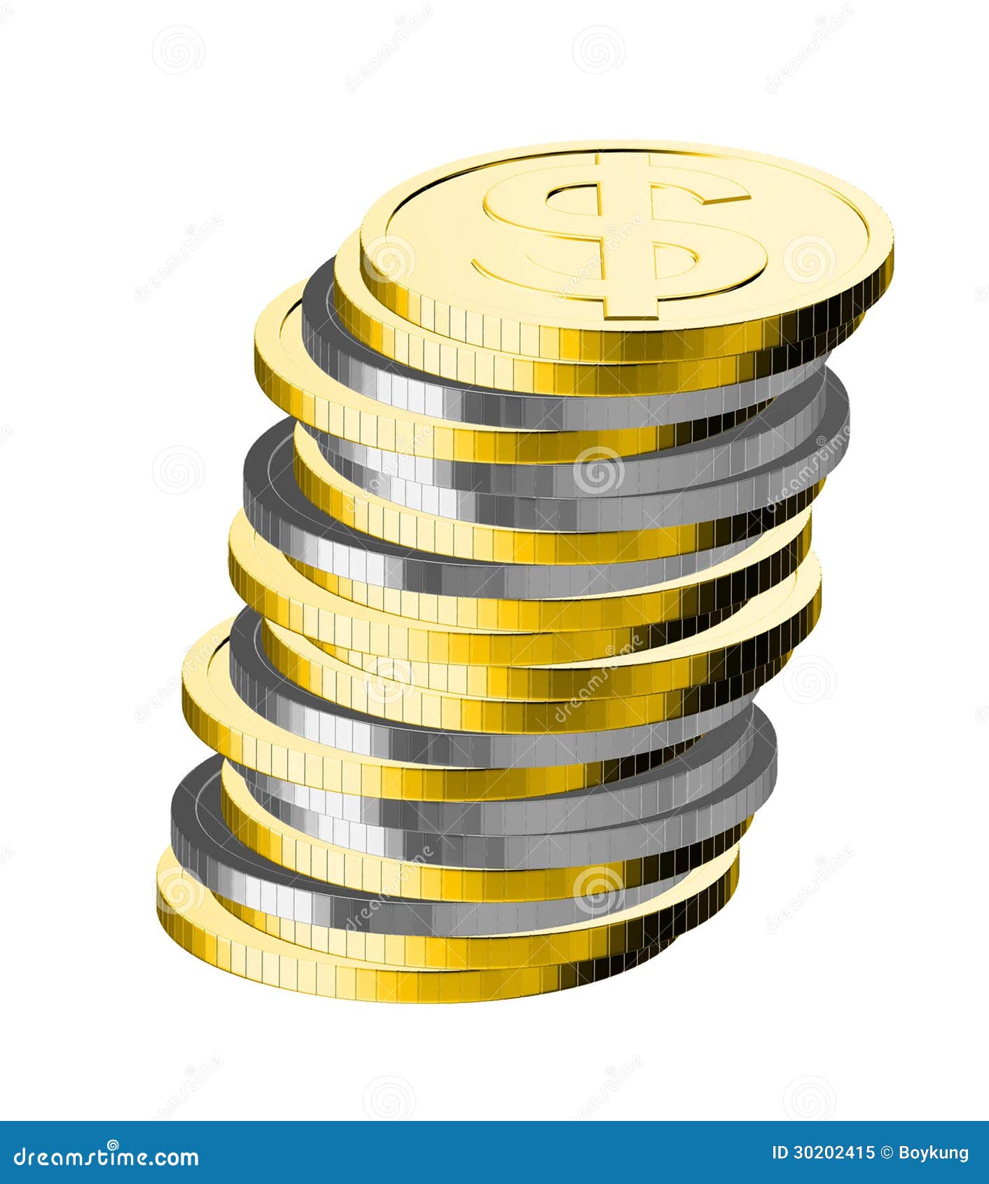 Golden coins stock illustration. Illustration of background - 30202415