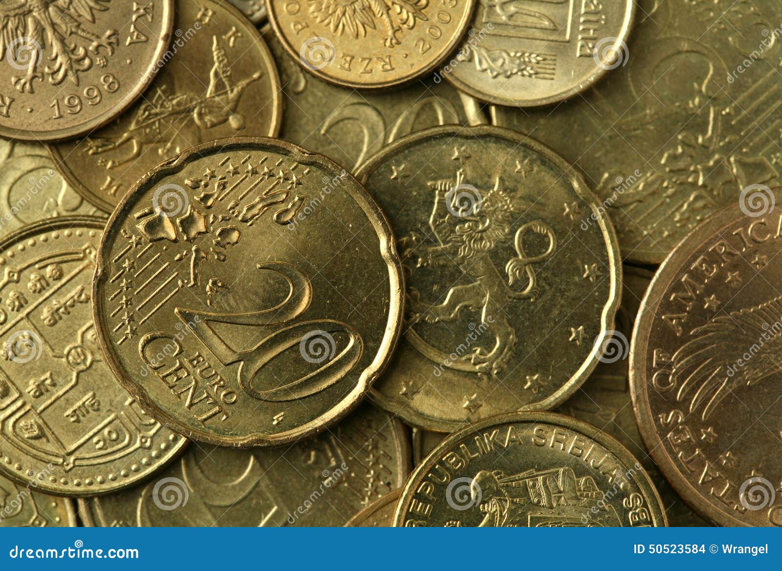 Golden Coins Texture stock photo. Image of money, currency - 50523584