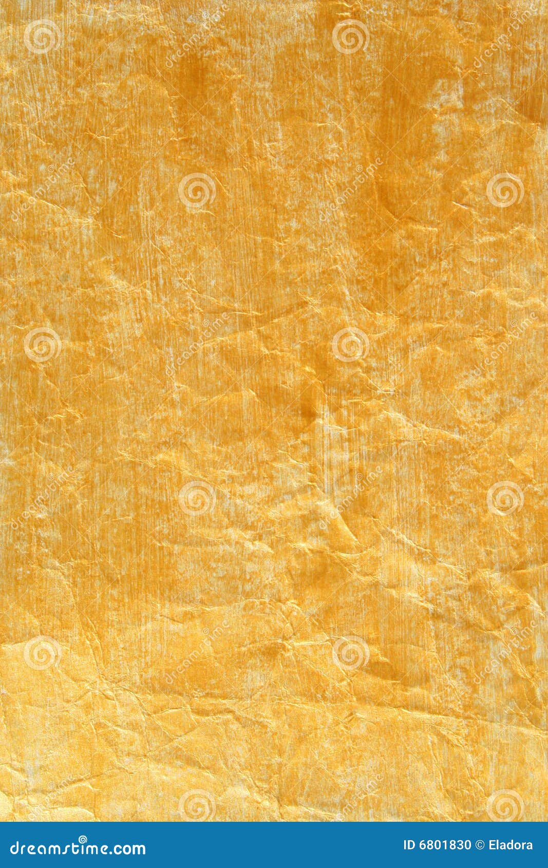 Golden Color Painted Crinkled Paper Stock Photo - Image of aged ...