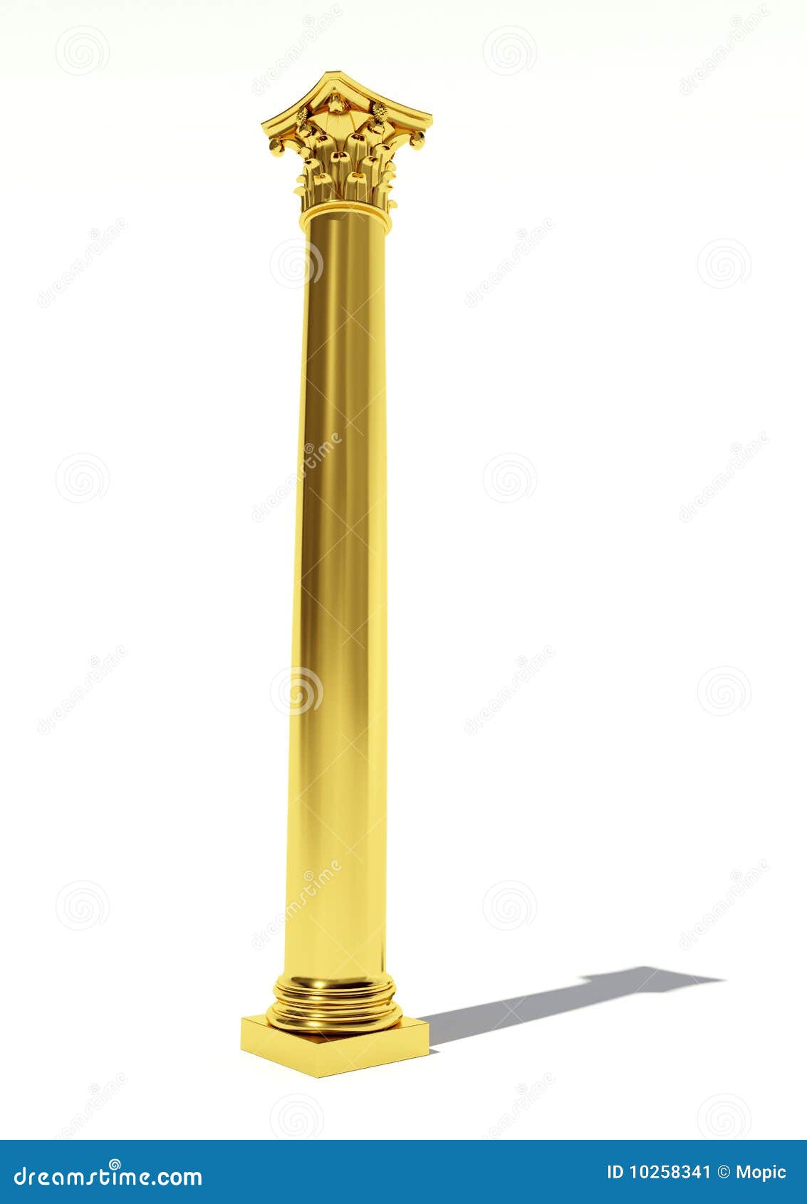 Golden column stock illustration. Illustration of culture - 10258341