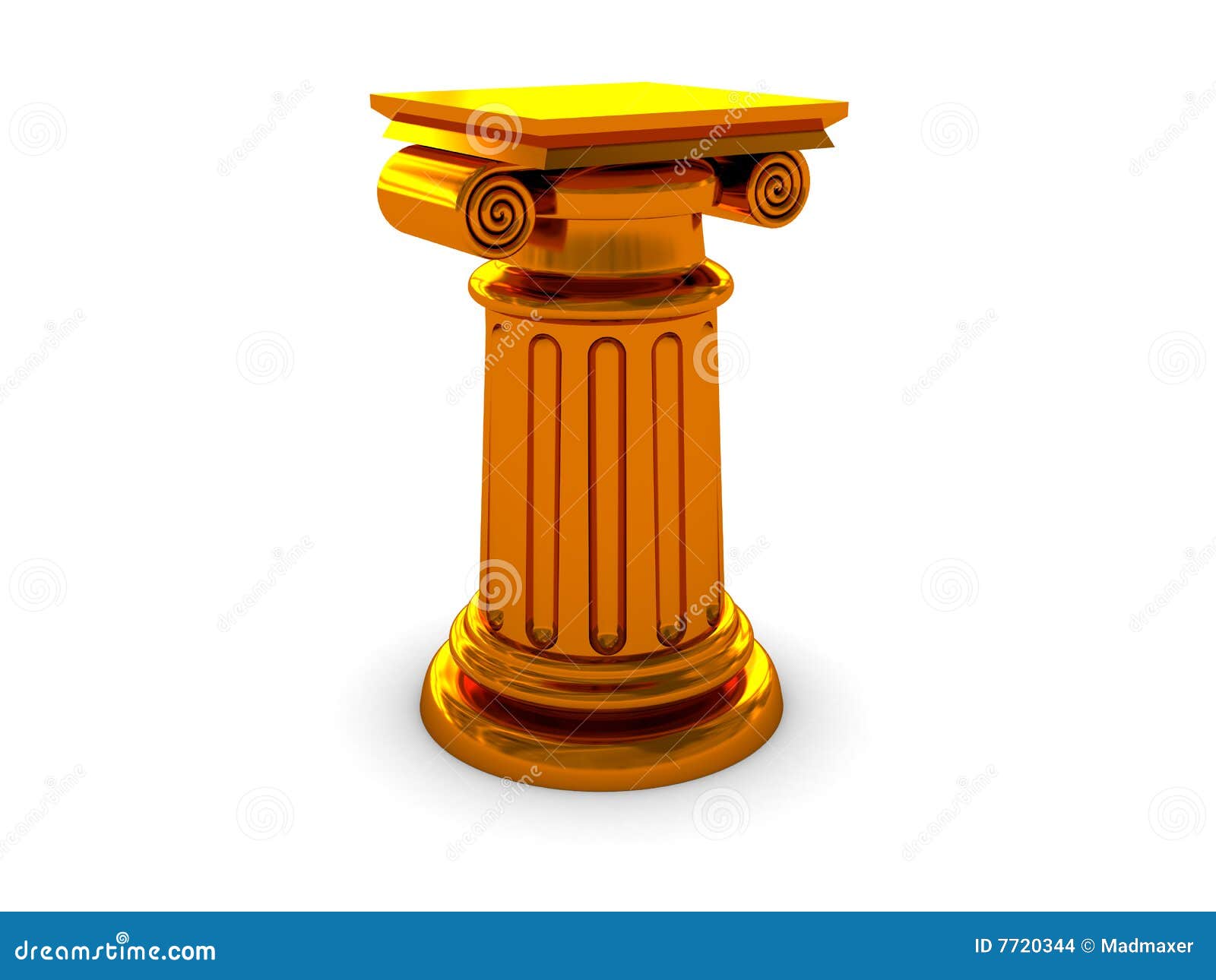 Golden Column Torch Stock Image | CartoonDealer.com #1648009