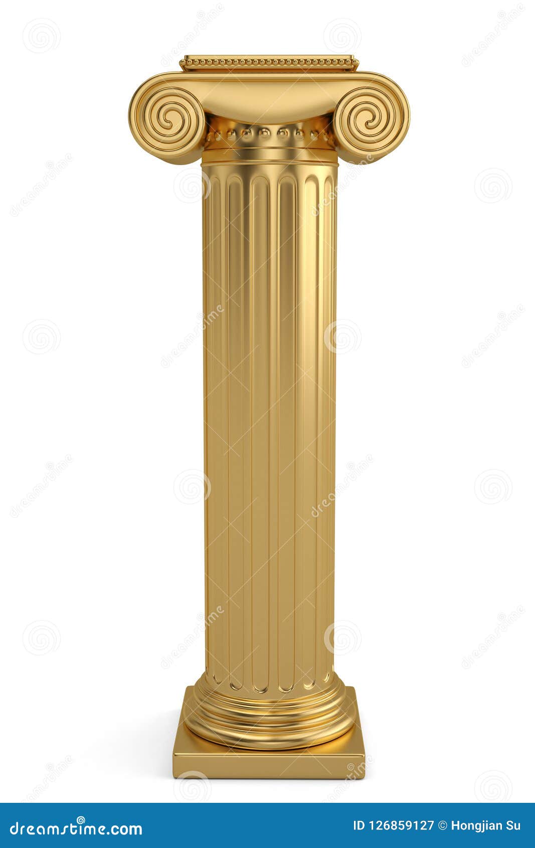 Golden Column Torch Stock Image | CartoonDealer.com #1648009