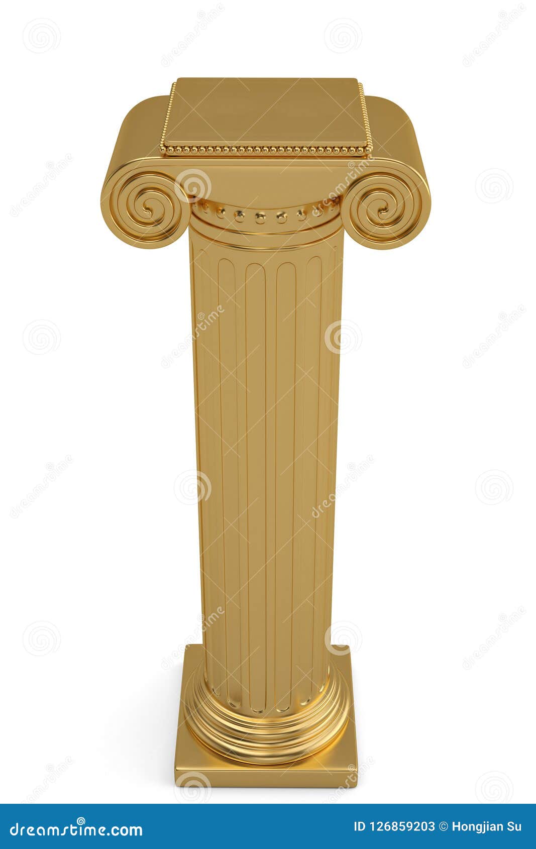 Golden Column Torch Stock Image | CartoonDealer.com #1648009