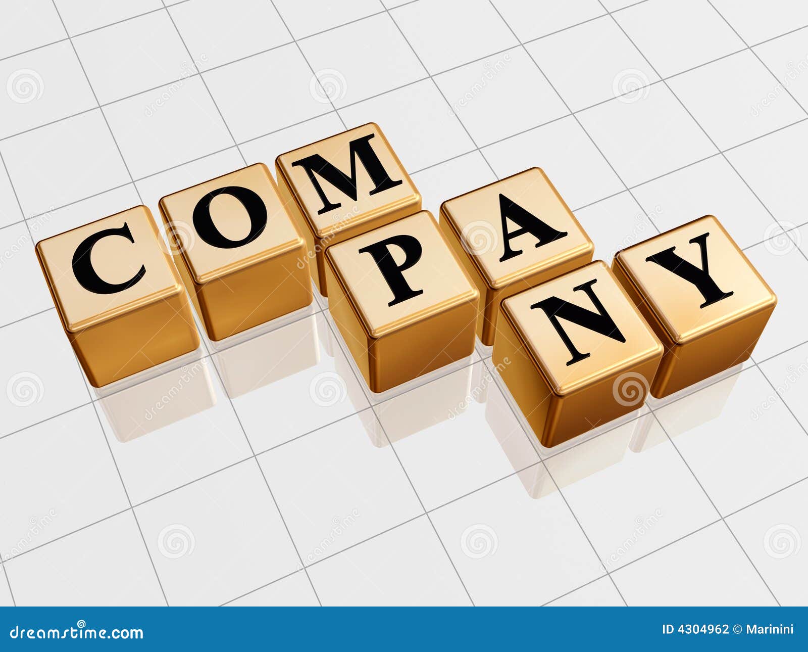 Golden company stock illustration. Illustration of business - 4304962