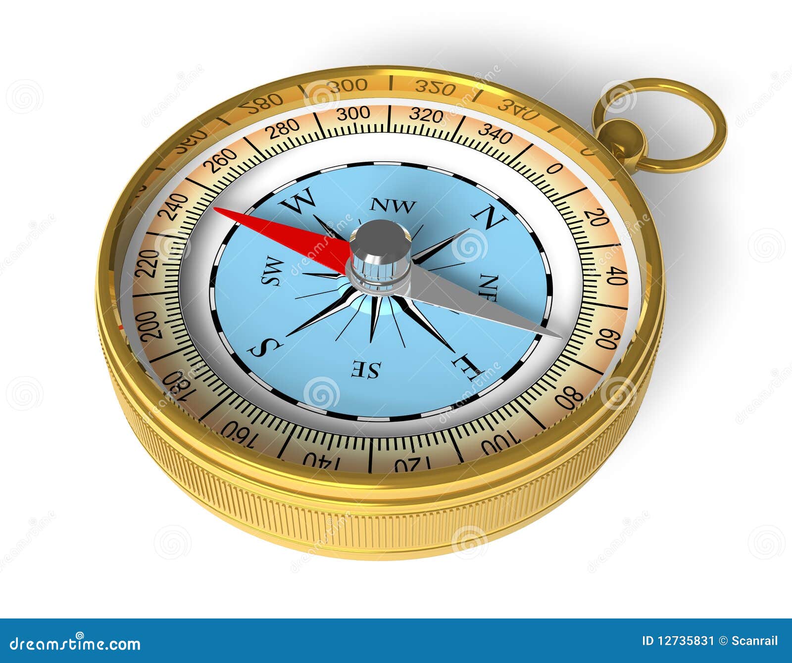 Golden compass stock illustration. Illustration of rose - 12735831