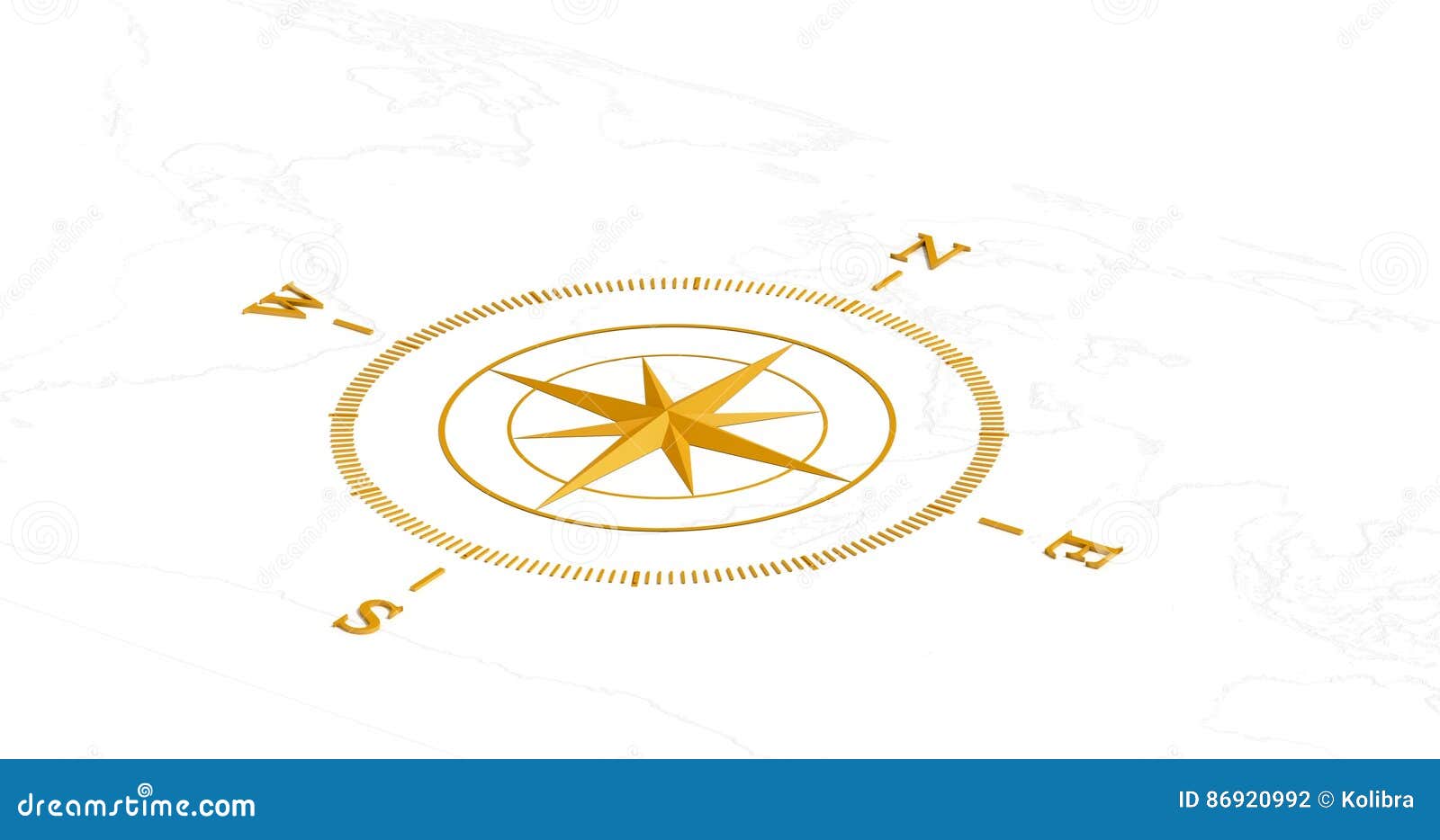 Golden compass stock illustration. Illustration of arrow - 86920992