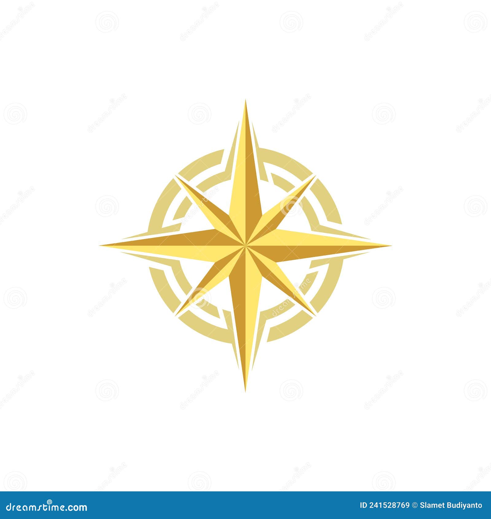 Golden Compass Logo Image Vector Stock Vector - Illustration of golden ...