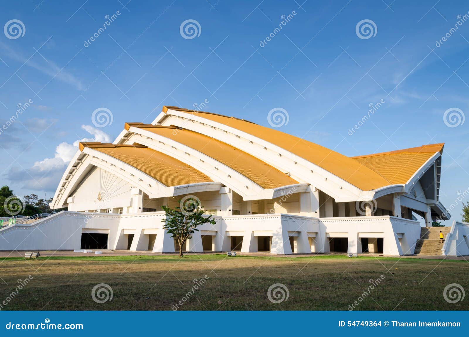Golden Convention Hall stock photo. Image of style, royal - 54749364
