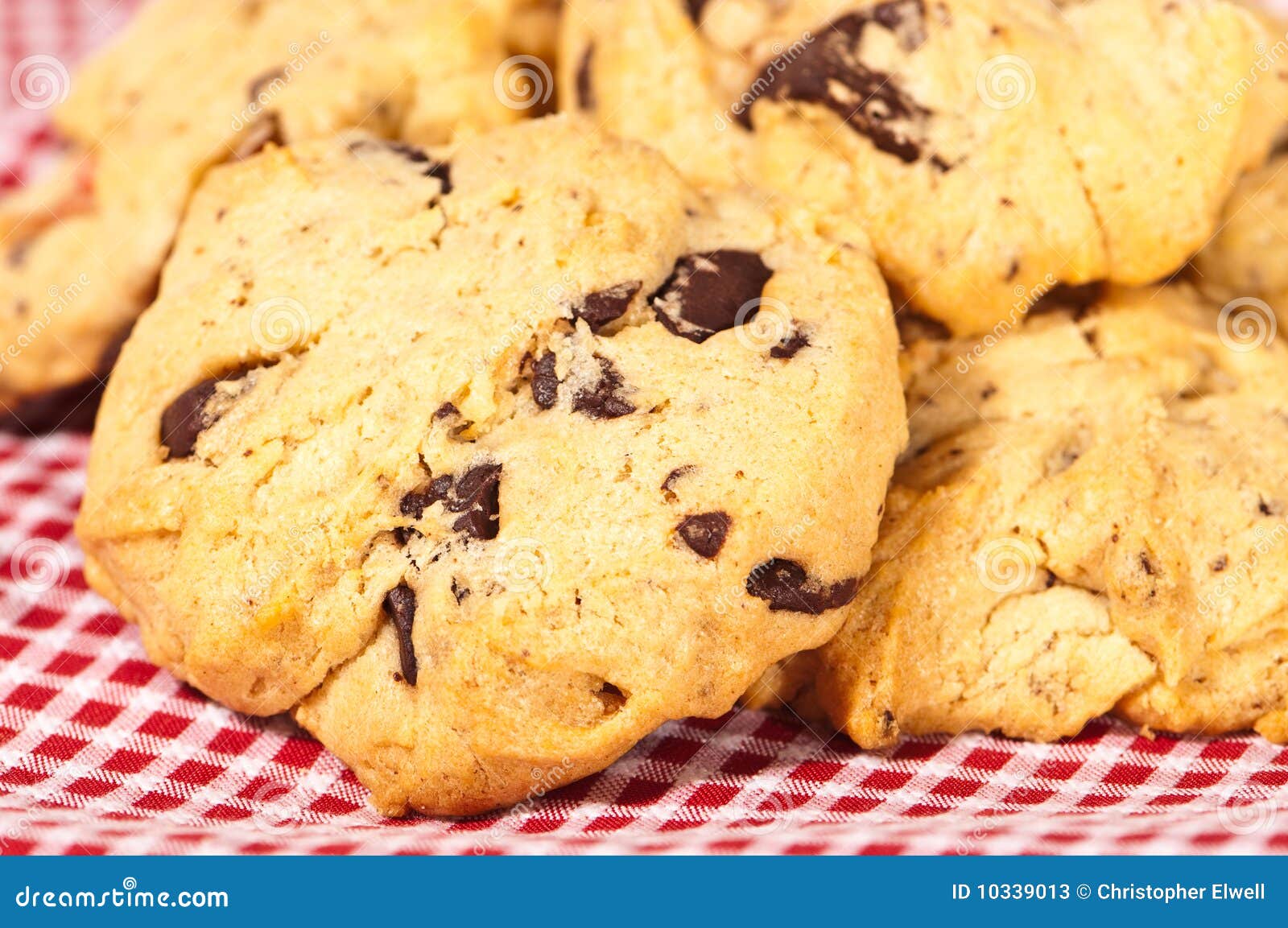 Golden Cookies stock image. Image of cookies, fruit, napkin - 10339013