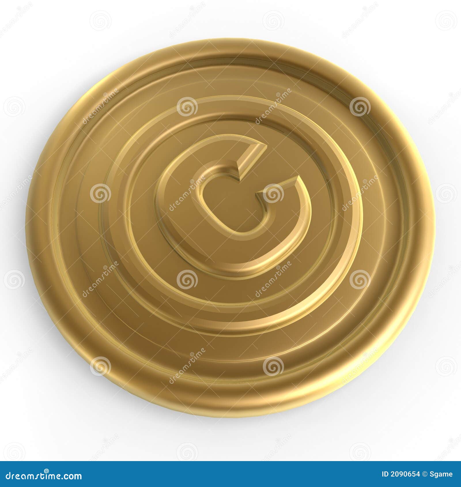 3D Golden Copyright Symbol Royalty-Free Stock Image | CartoonDealer.com ...