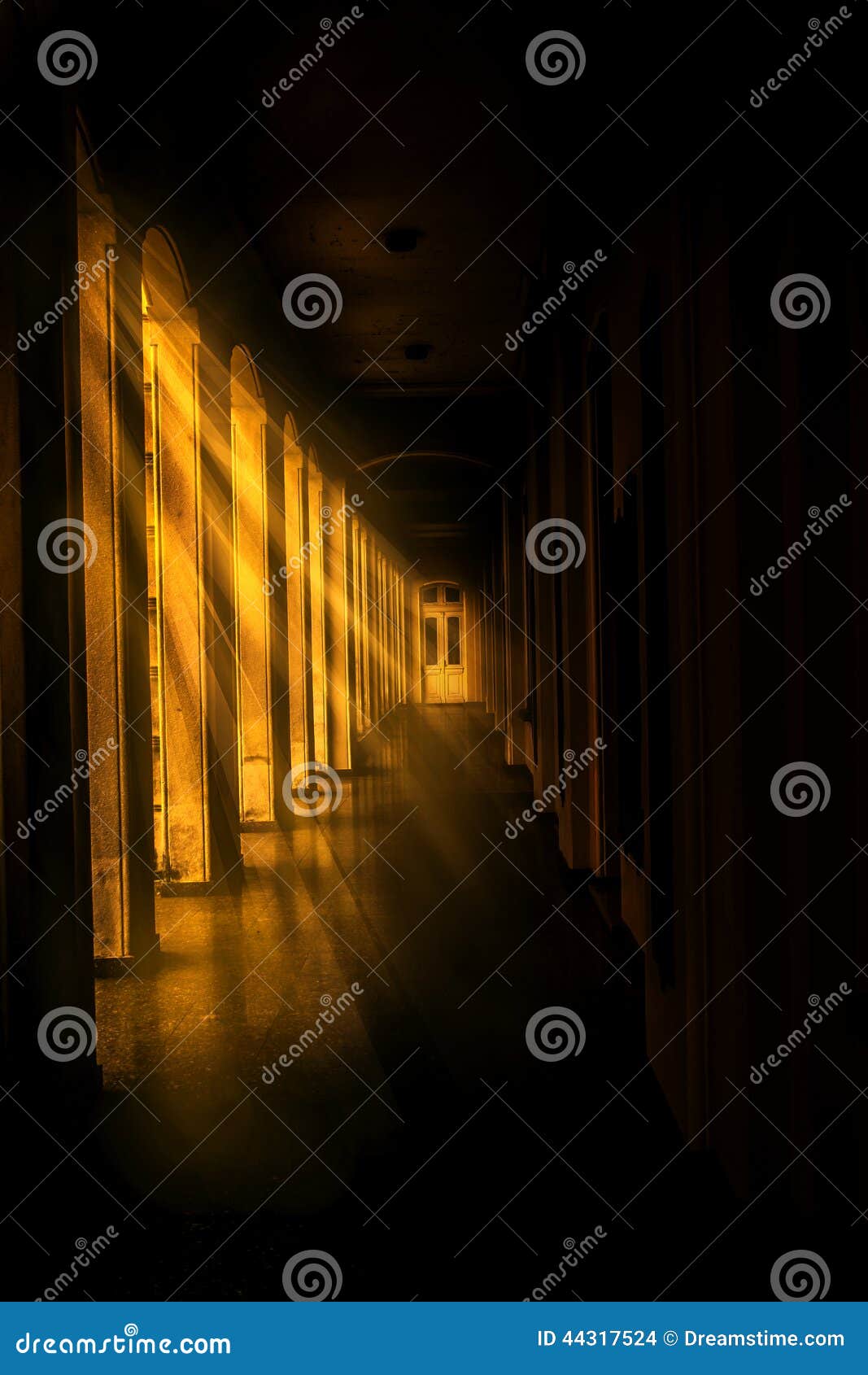 Golden corridor stock photo. Image of sacred, corredor - 44317524