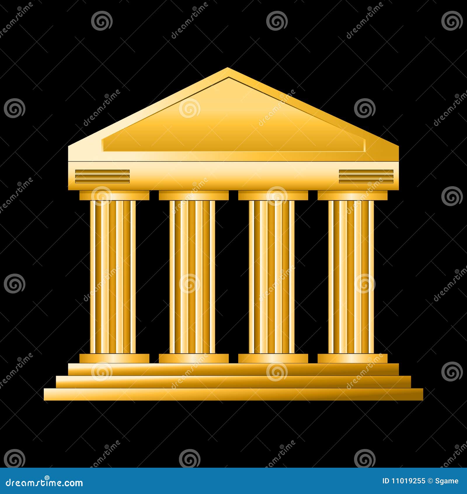 Golden court stock illustration. Illustration of pillar - 11019255
