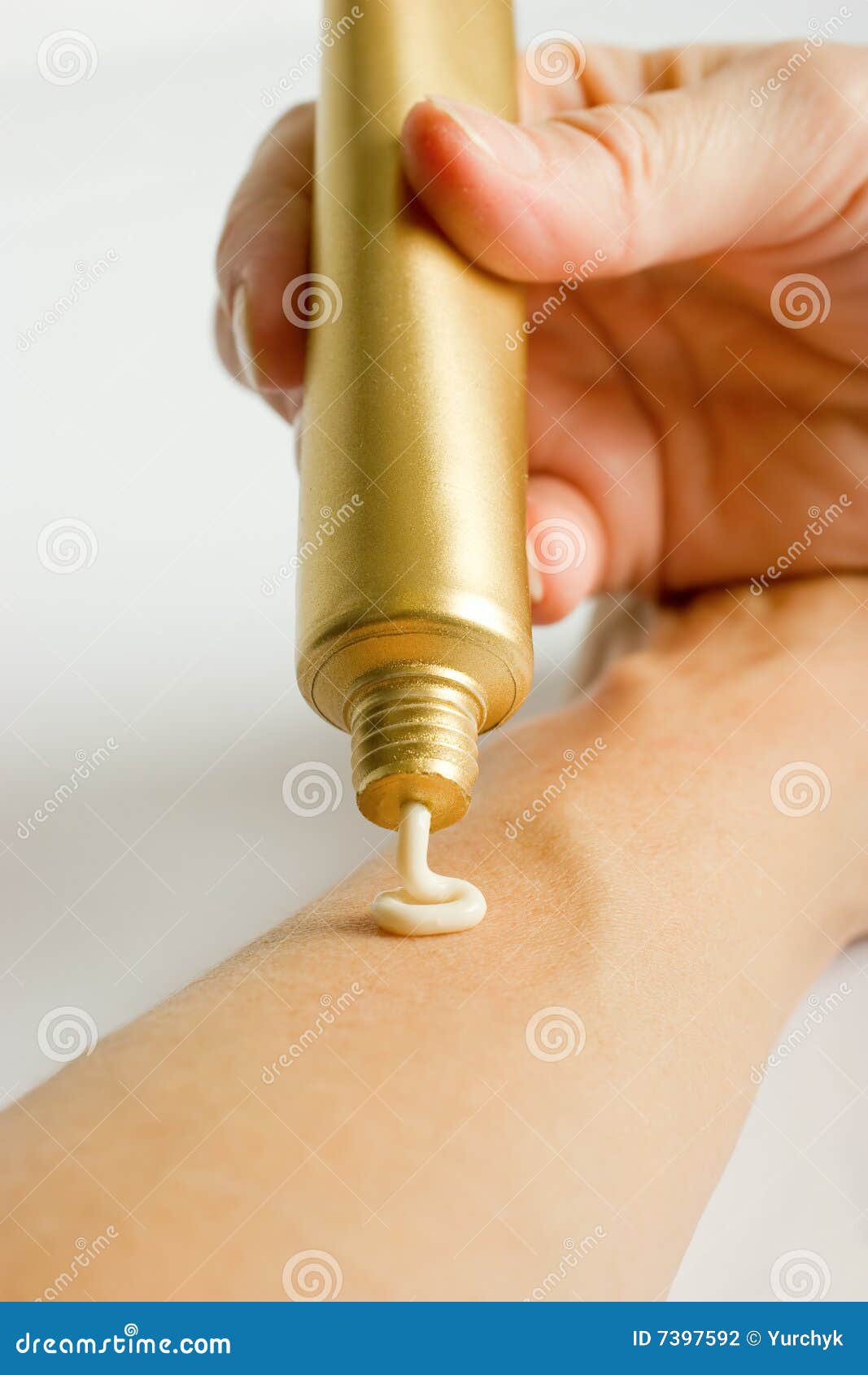 Golden cream stock photo. Image of female, hydration, cosmetic - 7397592