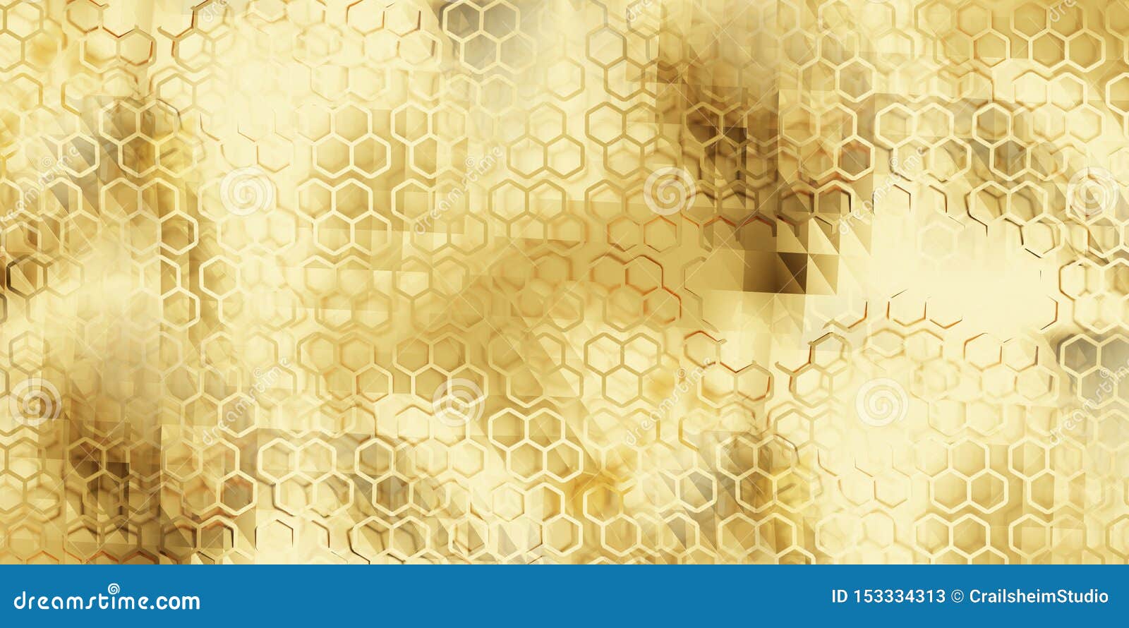 Golden Creative Abstract Background 3d-illustration Stock Illustration ...