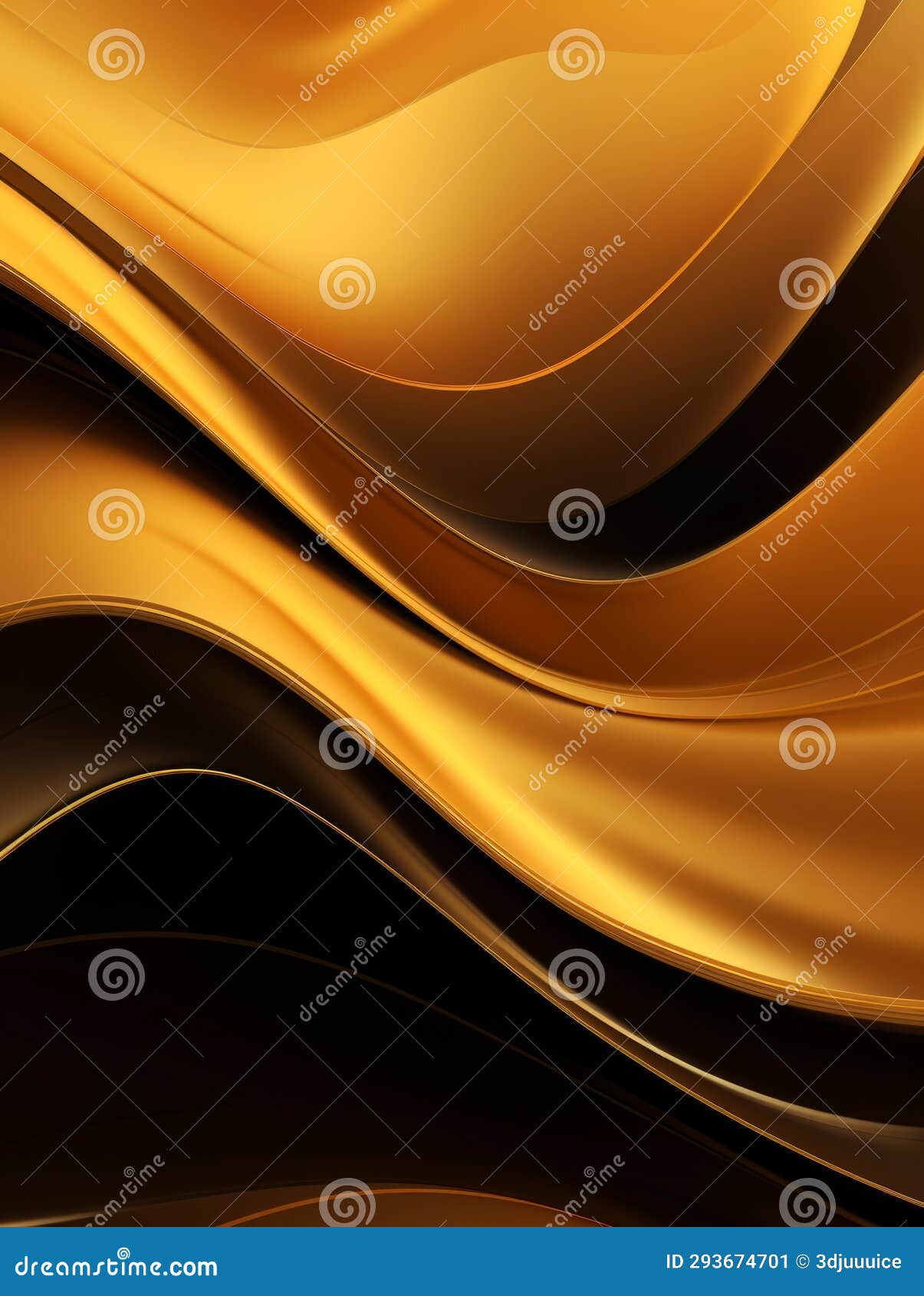 Golden Creative Abstract Wavy Texture. Stock Illustration ...