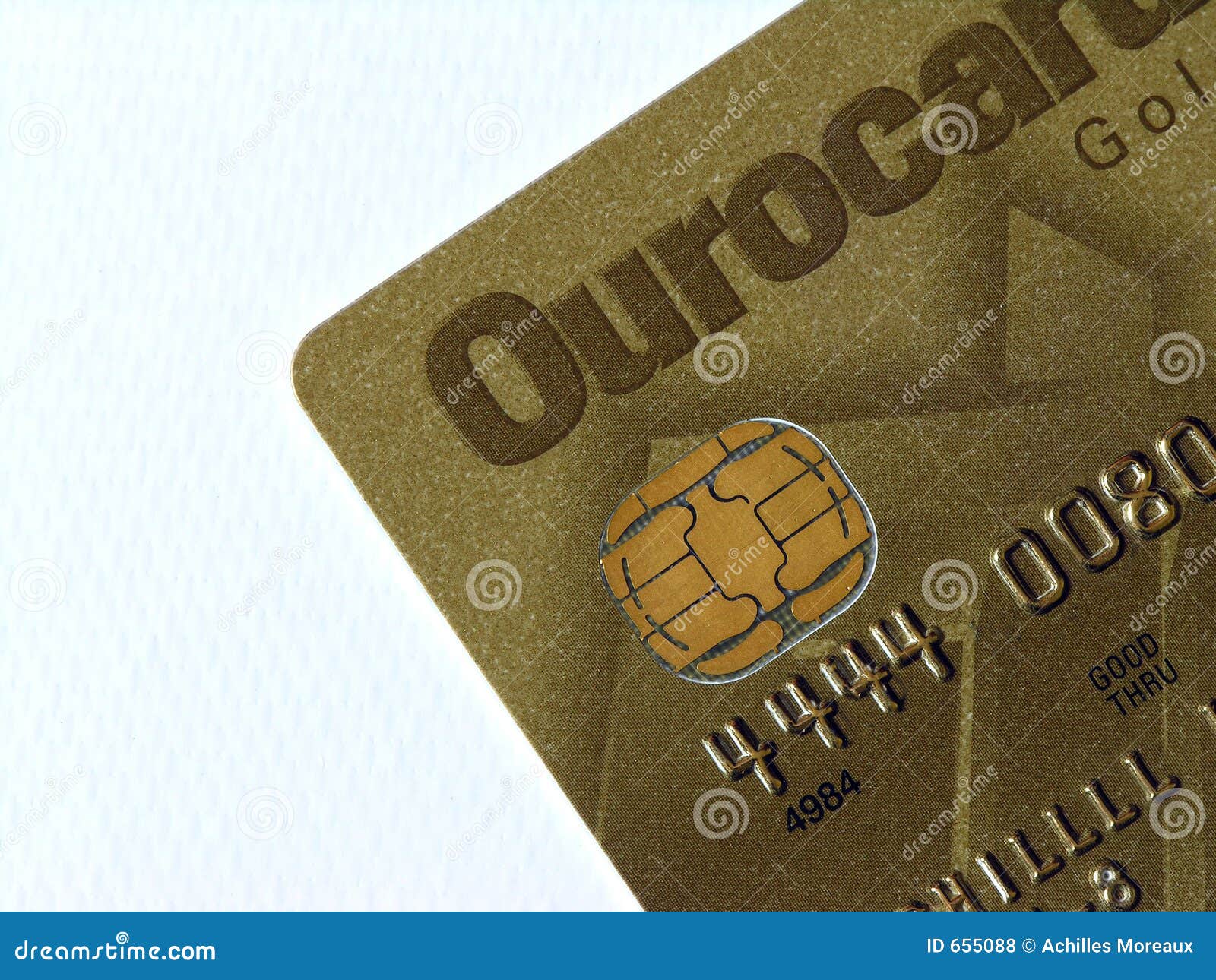 Golden credit card stock photo. Image of business, machine - 655088