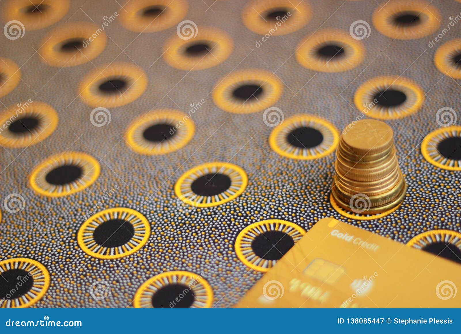 Credit Card and Stack of Coins Stock Image - Image of credit, banking ...