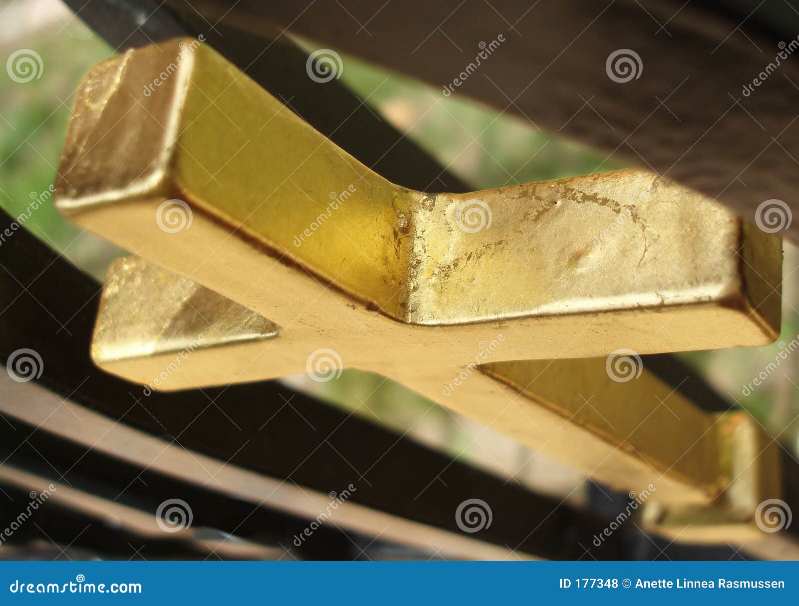 Golden cross stock photo. Image of design, death, symbolic - 177348