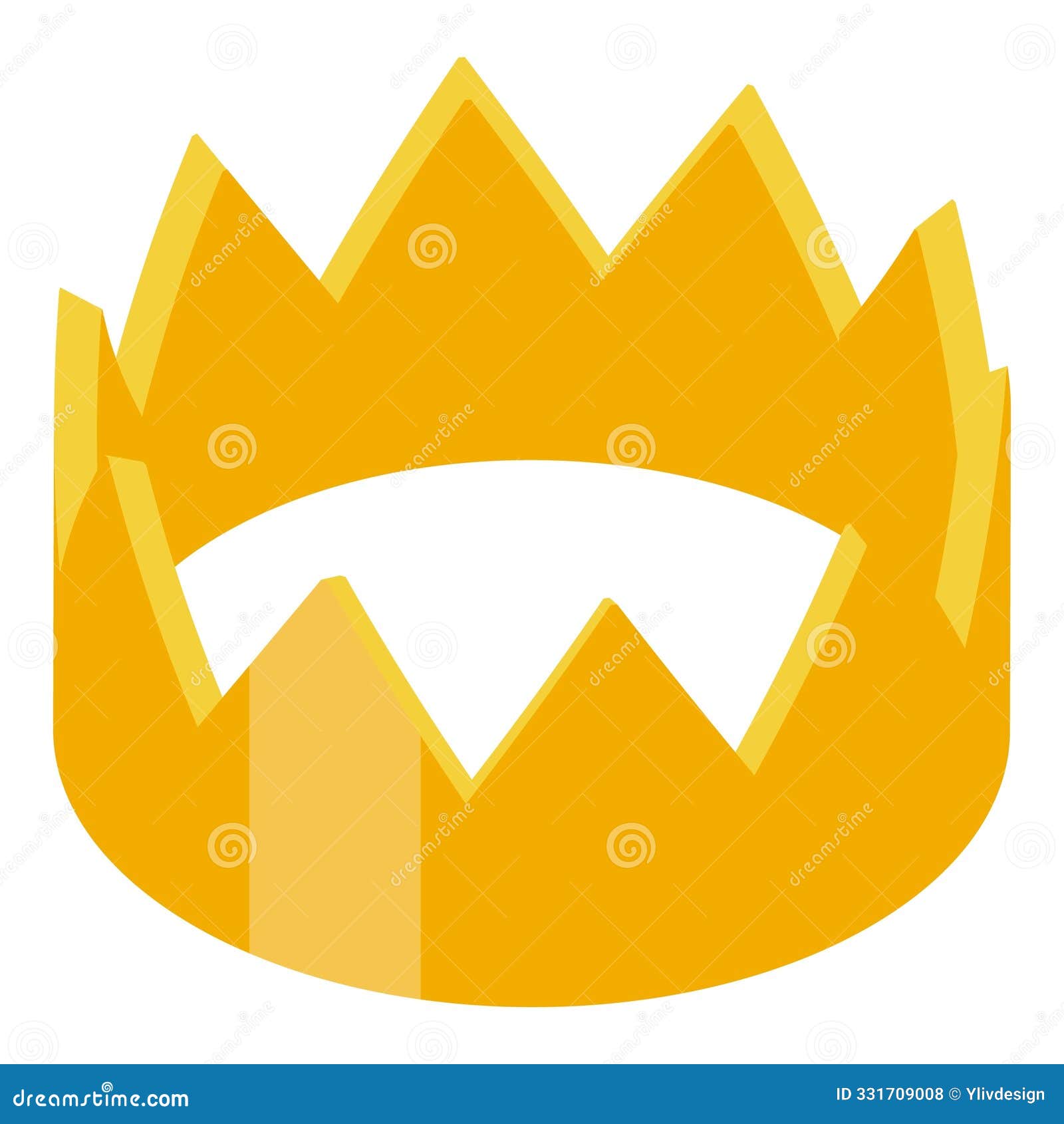 Golden Crown Representing Royalty, Power, and Authority Stock ...