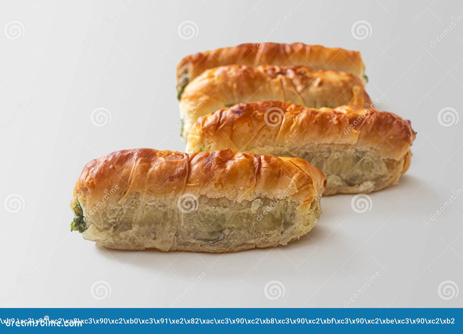 Golden-crusted Puff Pastry Rolls Stock Photo - Image of fast, feta ...