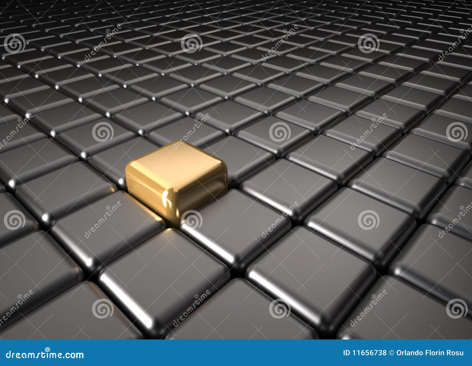 Golden cube stock illustration. Illustration of bricks - 11656738