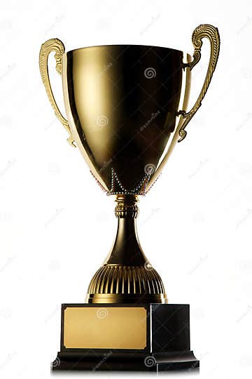 Golden cup of the winner stock image. Image of game, bowl - 25565389