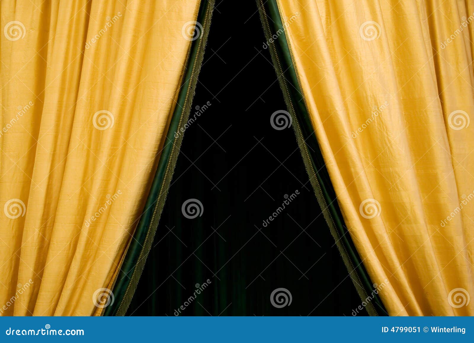 Golden Curtain stock image. Image of gold, blank, luxury - 4799051