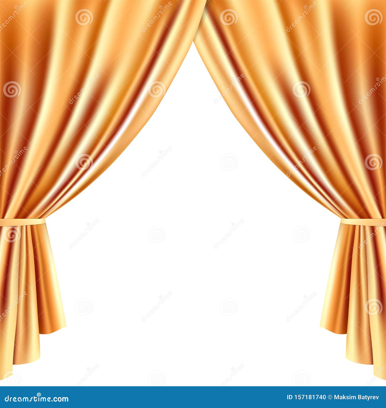 Golden Curtains Royalty-Free Stock Image | CartoonDealer.com #23634922