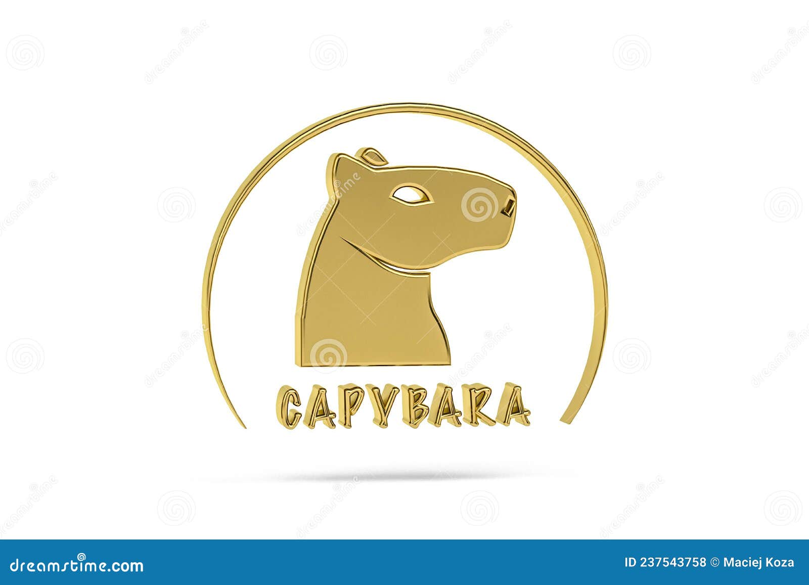 Capybara Icon In Trendy Design Style. Capybara Icon Isolated On White ...