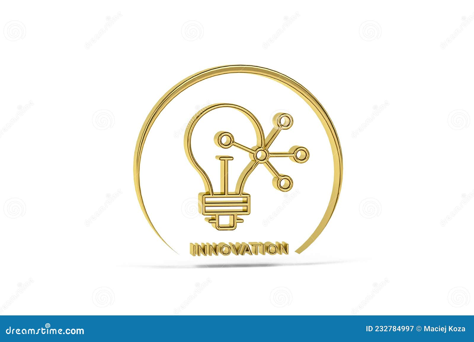 Golden Innovation Stock Image | CartoonDealer.com #4314859