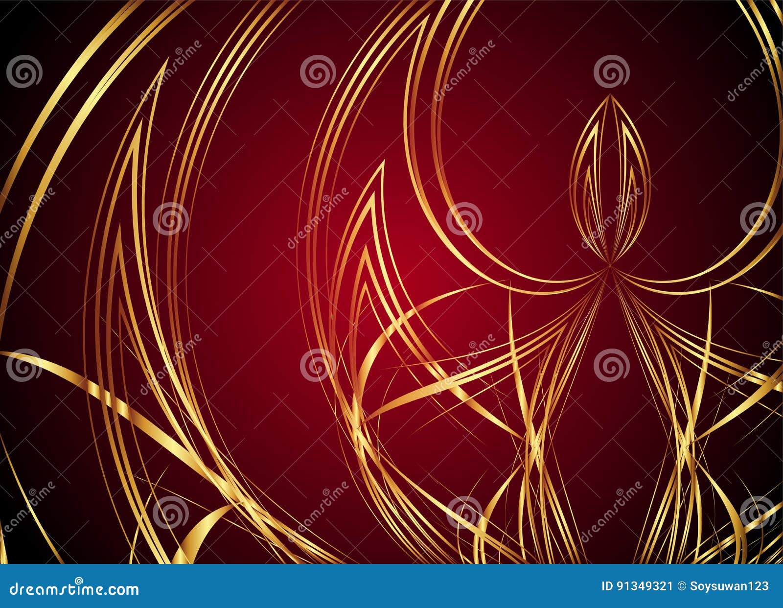Golden and Dark Pattern Vintage Backgrounds. Stock Vector ...