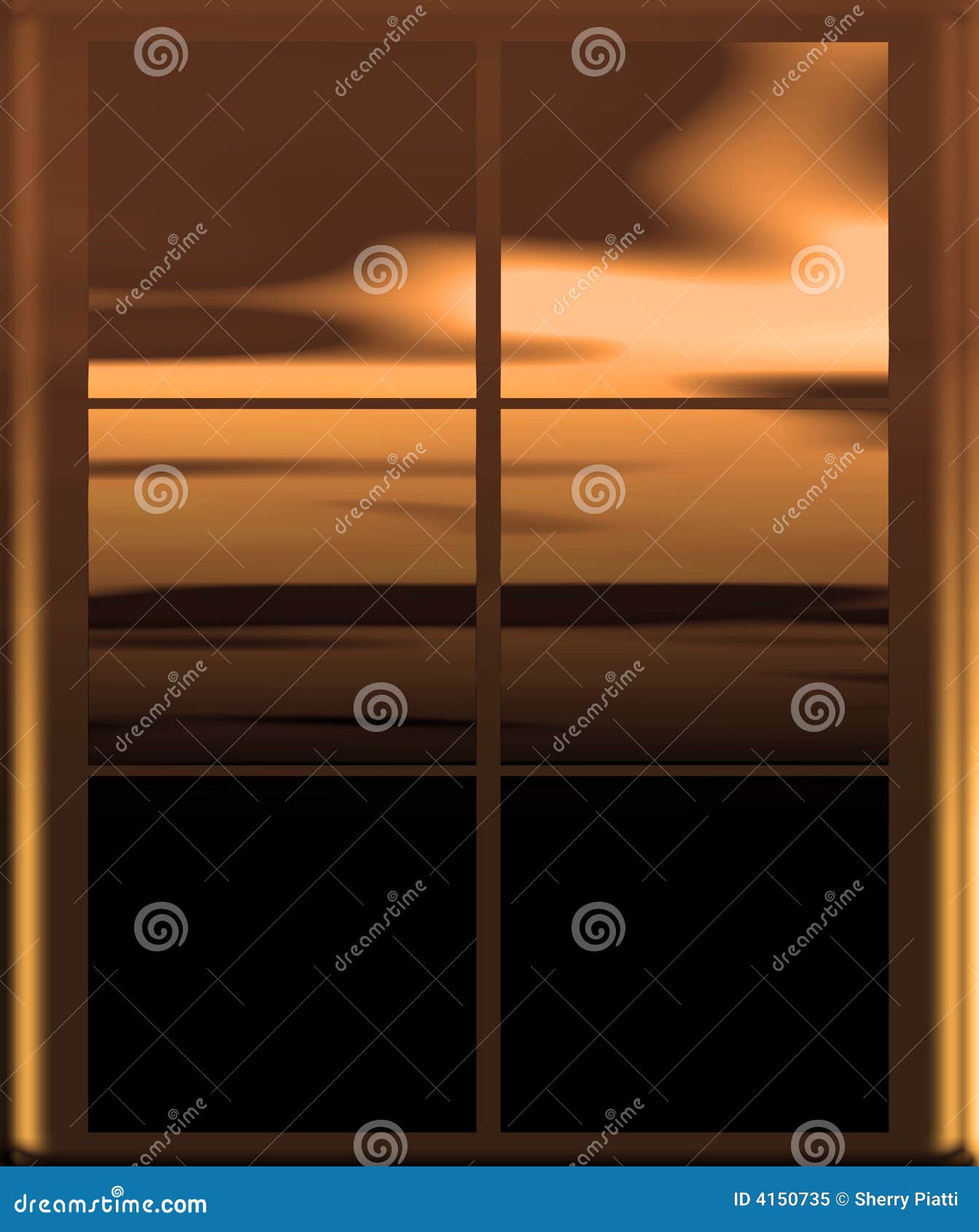 Golden Window Frame Royalty-Free Stock Photo | CartoonDealer.com #467289