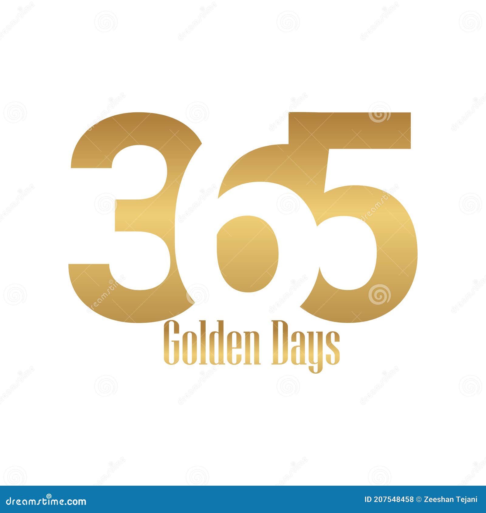 369 Golden Days Lettertype Corporate Logo Design Vector Illustration ...