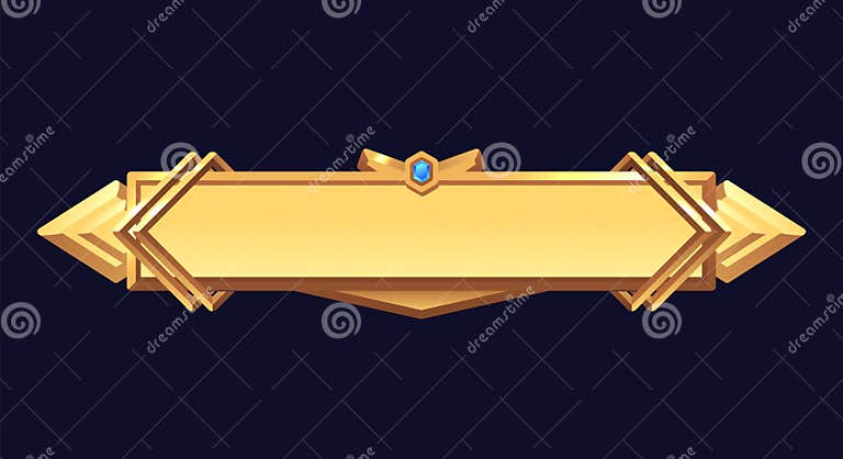 Golden Decorated Frame with Gem and Sharp Ends, Bronze Rectangular ...