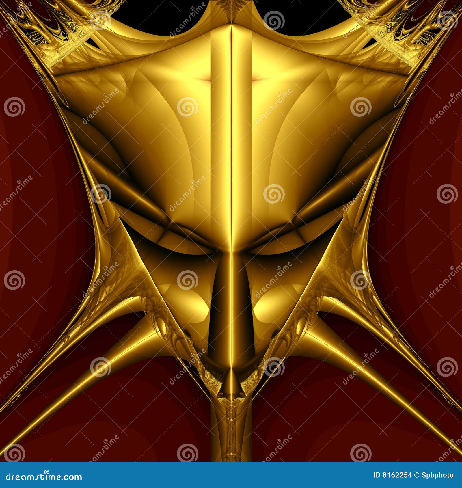 Golden Demon Mask Stock Illustrations – 490 Golden Demon Mask Stock ...